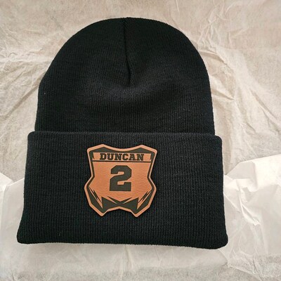 Personalized Player Name and Number Baseball Leather Patch Hat ...