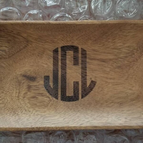Serving Tray Personalized Small Wood Tray engraved Wood Serving Tray ...