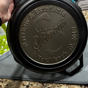 Personalized/custom Cast Iron Skillet - Etsy
