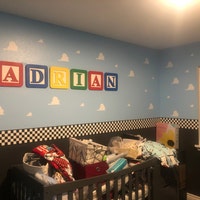 Toy Story Style Wooden Alphabet Blocks. Name Blocks. Personalised ...