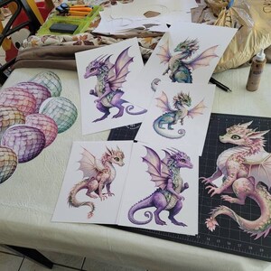 Pink Fairy Dragon PNG Clipart for Girls Party Invites and Kids Products ...