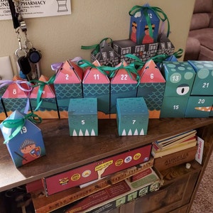 Printable Advent Calendar BOHO Countdown to Christmas DIY | Etsy