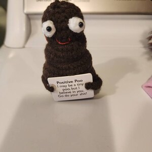 Unique Funny Gift Crochet Poo Plushy Desk Decor-tiny Crochet Decoration ...