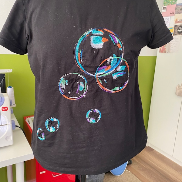 Soap Bubbles Machine Embroidery Design - Blowing Bubbles Embroidery ...