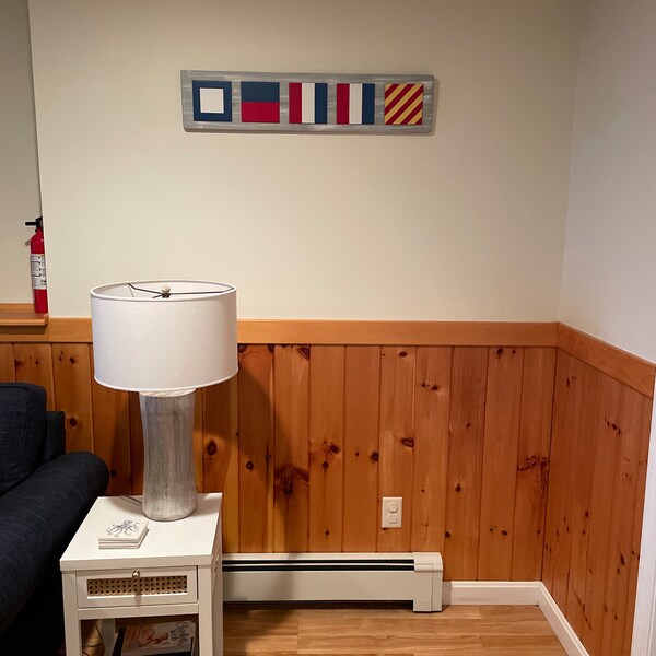 Custom Nautical Flag Sign, Nautical Wall Decor, Personalized Wooden ...