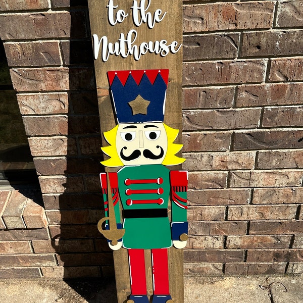 Christmas Nutcracker 4ft Porch Leaner Sign SVG File Welcome to the ...
