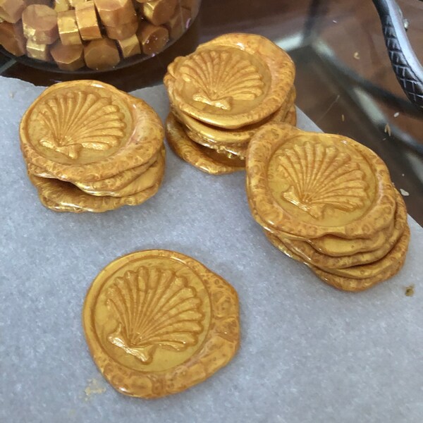 3D Shells Ocean Beach Wax Seal Stamp - Seashell Wax Seal Stamp, Wax ...