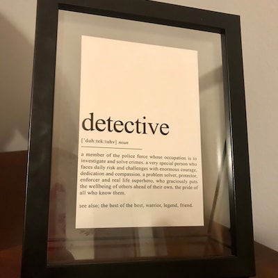 Detective Gifts, Police Detective Gifts, Gift for Detectives Definition ...