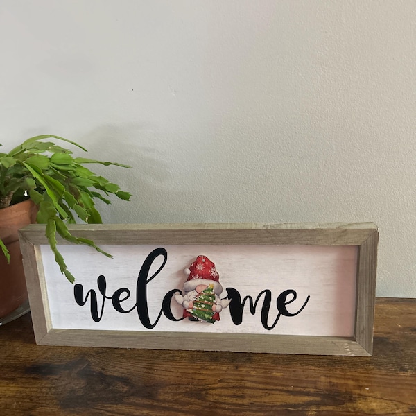 Interchangeable Welcome Gnome Sign for Front Door Home Decor New Home ...