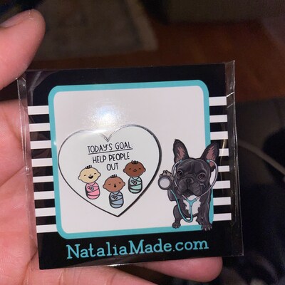 Today's Goal Enamel Pin, 1.25 Labor and Delivery Nurse Enamel Pin ...