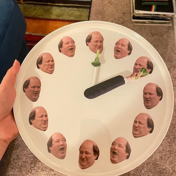 Kevin Malone Broccoli Clock - the Office Funny Gag Gift Decor - Etsy