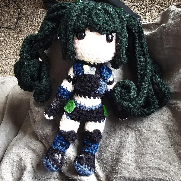 Fanmade FFVII Rebirth Amigurumi - FFVII Vincent Valentine Crochet Doll ...