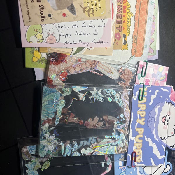 3D Decorated Toploader (flowers Theme) for KPOP & Anime Photocards ...