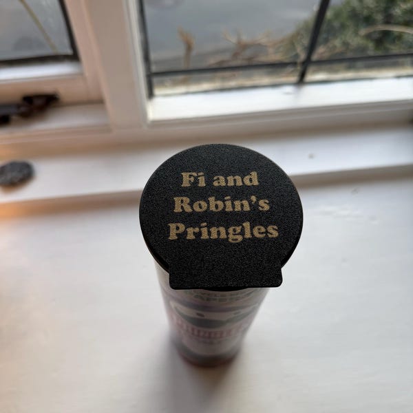 Personalised Pringles Holder | Crisp Tube Gift | Dad Father's Day Gift ...