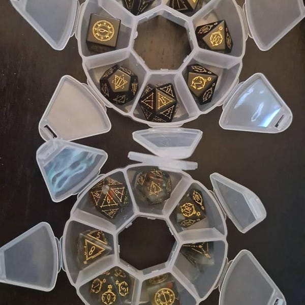 Green Lightning DND D20 Dice, Resin Sharp Edge Dice Set, D&D Dice Set ...