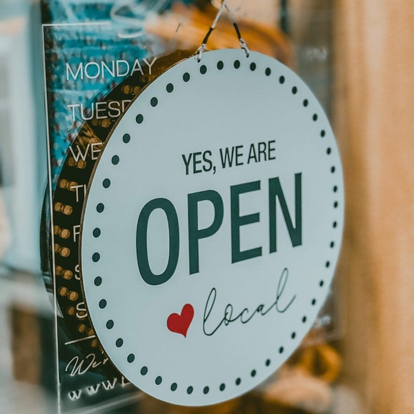 Double Sided Open With Love(heart) Local, Unique Open Closed Sign.funny ...