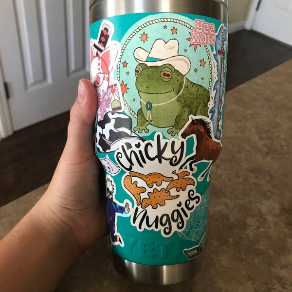 Chicky Nuggies Sticker - Dino Chicken Nuggets Sticker - Funny Food ...