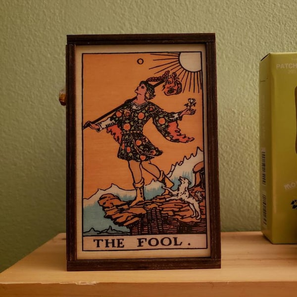 Tarot Cards Box the Fool Stash Box the Fool Tarot Treasure Box Tarot ...