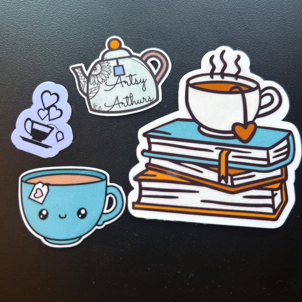 Coffee Sticker,coffee Addict Sticker Pack,coffee Decal,artsy Arthurs ...