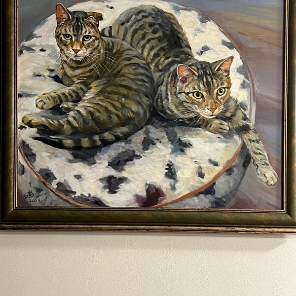 Custom Pet Portraits in Oil. Custom Personalized Pet Portraits Hand ...