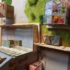 Miniature Shelf Shelves Rack KIT HO OO Scale Model Storage Diorama ...