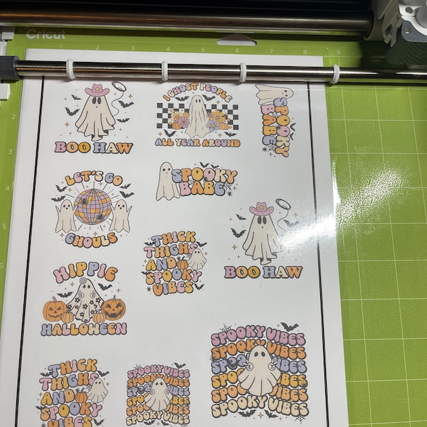 Printable Stickers Bundle, Floral Vinyl Sticker, Laptop Decal, Moon ...