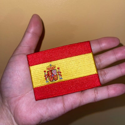 SPAIN FLAG PATCH Iron-on Embroidered Applique Top Quality - Etsy