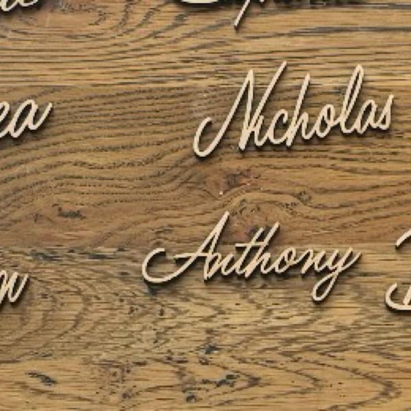 MDF Laser Cut Names | Wedding Place Names | Table Decoration - Etsy