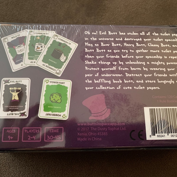 Butts in Space: the Card Game - Fun Family Game for All Ages - Etsy