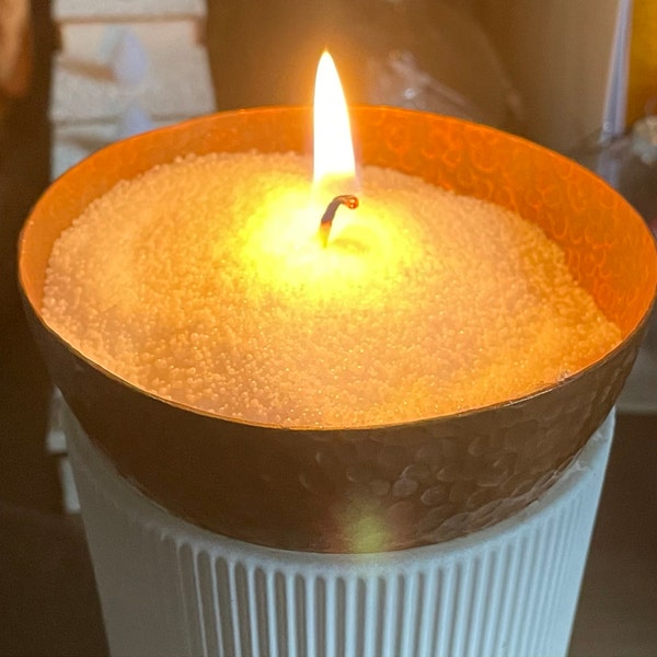 Sand Wax Candle Gift for Wedding Party Custom Candle Powder Pearled ...