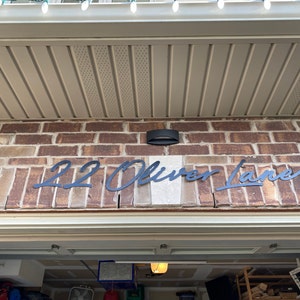 Script Address Sign Metalscript House Numberscustom House - Etsy