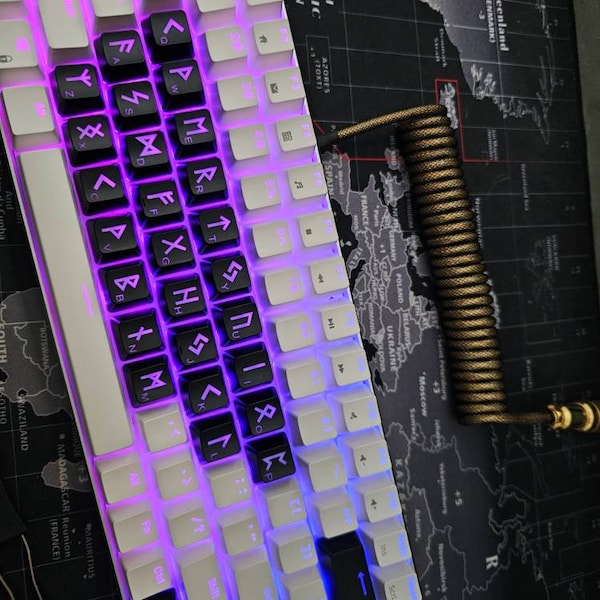 Rune Keycap Set, Elder Futhark Runes, Artisan Keycaps, Custom Keys for ...