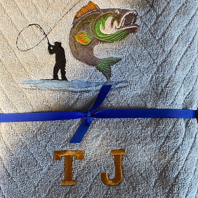 Fishing Machine Embroidery Design - Etsy