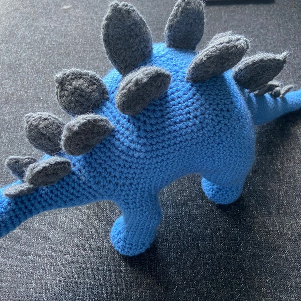 Realistic Stegosaurus Crochet Pattern-minimal Sewing Dinosaur Crochet ...