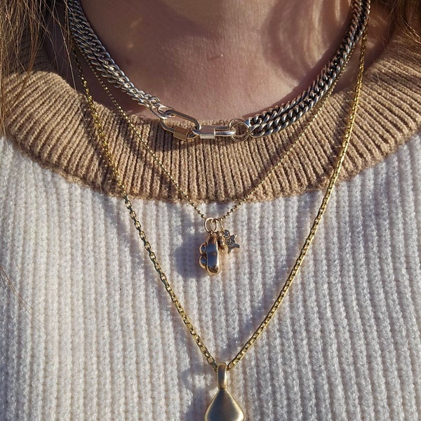 14k Solid Gold Swivel Push Lock, Swivel Gold Lock, 14k Gold Swivel ...