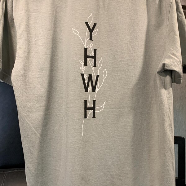YHWH Sweatshirt Yahweh Sweatshirt Hebrew Shirt Messiah Back Design ...