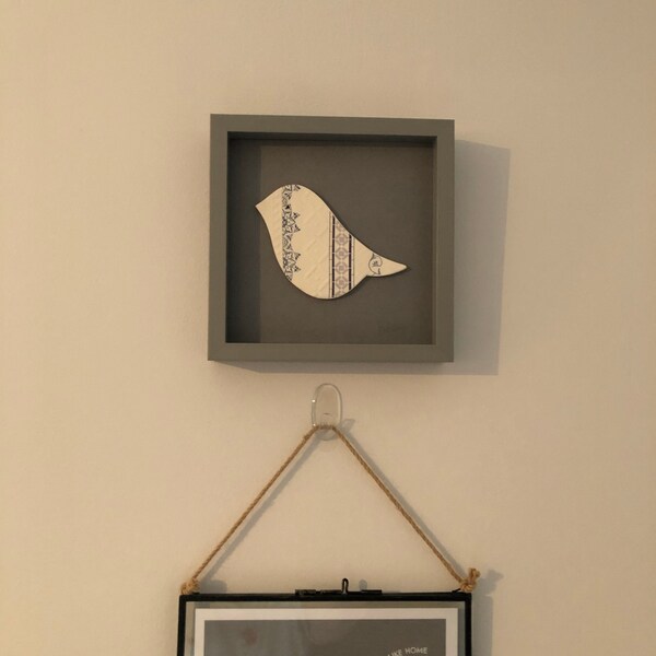 Narrow Wall Hanging Pocket Planter Grey Architecture Print Wall Planter ...