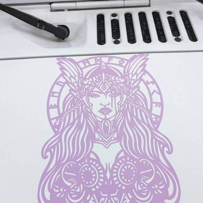 Shieldmaiden, Valkyrie, Viking Warrior Freya Vinyl Decal for Car Truck ...