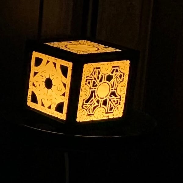 Puzzle Box Lamp - Etsy