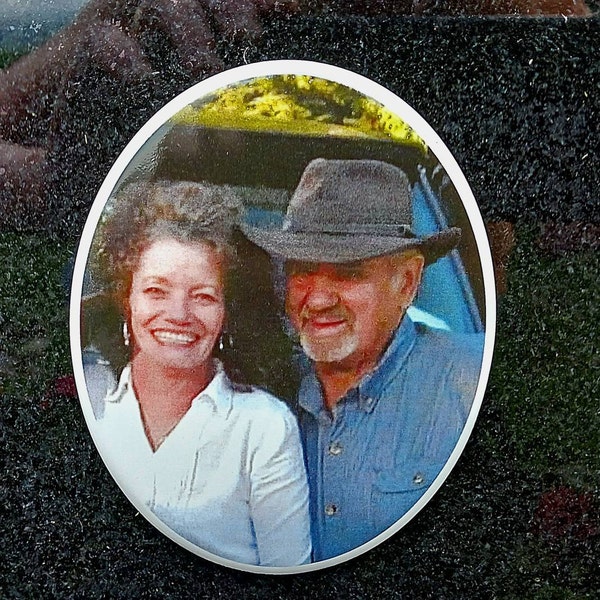 Oval Ceramic Headstone Photo | Personalized Memorial Tombstone Picture ...