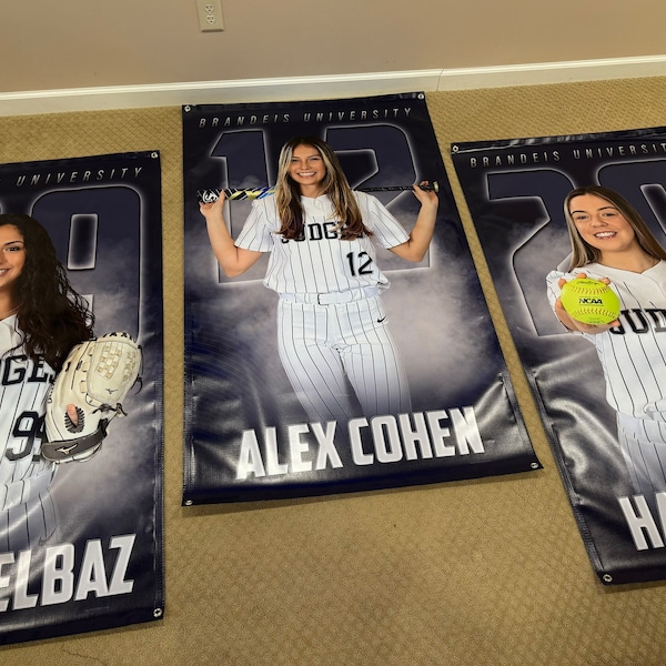 Custom-printed Vinyl Softball Banner, Weatherproof High School Senior ...