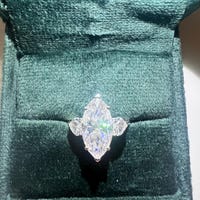 6 Ct Toi Et Moi Celebrity Engagement Ring, Two Stone Promise Ring ...