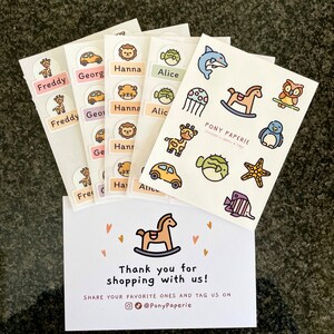 Cute Kids Birthday Party Sticker Custom Birthday Sticker - Etsy