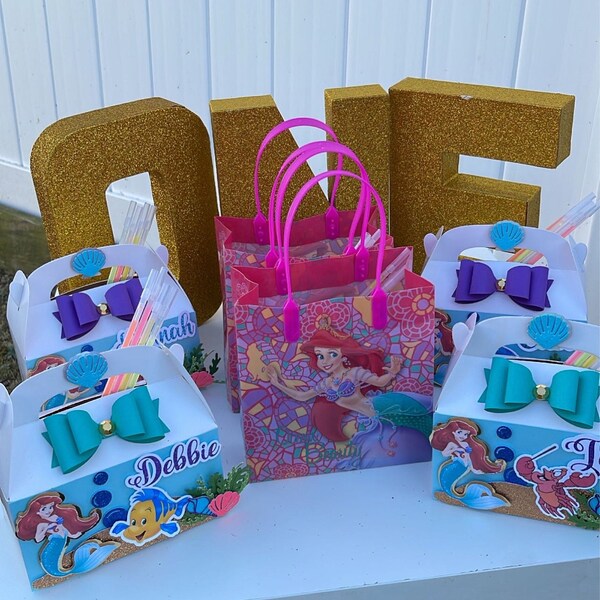 Princess Ariel Party Favor Box, the Little Mermaid Party Favor Box, the ...