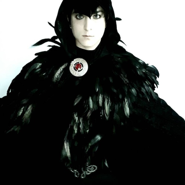 Bird Feather Cape Animal Cape Man Viking Warrior Cape Wicca Ritual ...
