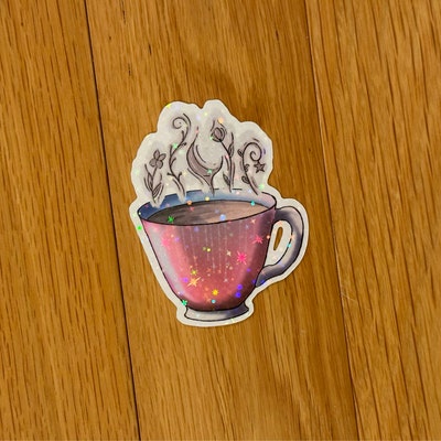 Regal Moth Holographic Sticker, Regal Moth Sticker, Laminated Sticker ...