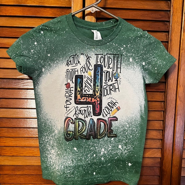 Back to School, Fourth Grade Leopard Clipart, PNG File for Sublimation ...