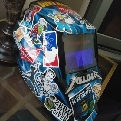 SUPER WELDER 40 Hard Hat Stickers Toolbox Decals, Welding Helmet, Hood ...