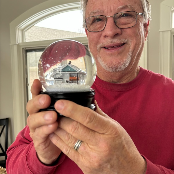 Snow Globe- Custom Snow Globe, Your Home in Globe, Christmas Gift ...