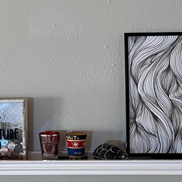 Growing | Art | Ink Drawing | Wall Decor | Line Drawing | Original Art ...